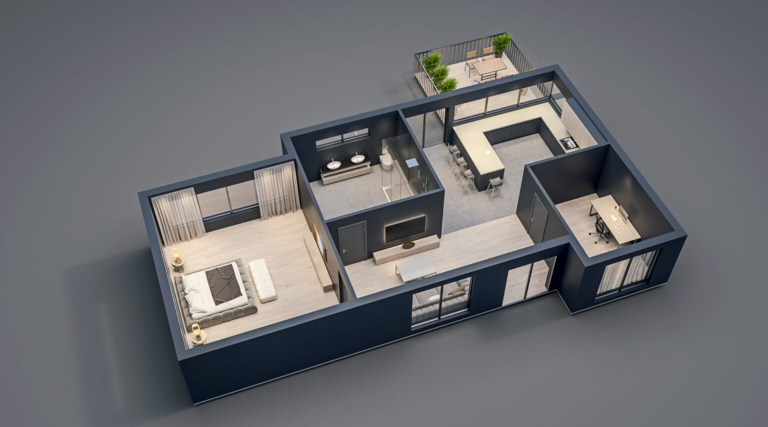 Get Realistic 3D Floor Plan Rendering Services